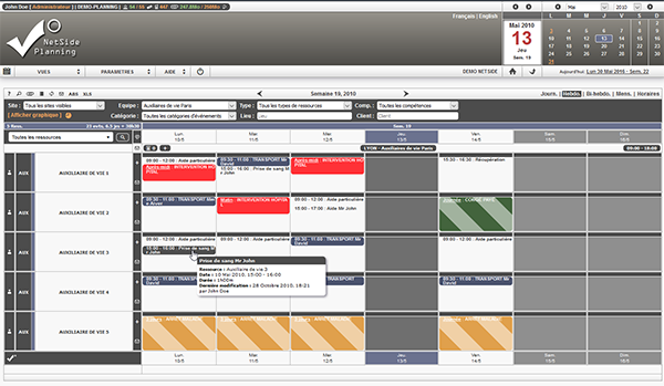 Netside Planning - Gestion du planning d'hôpital